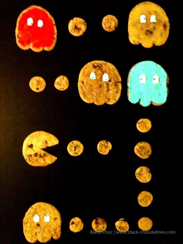 Des cookies PACMAN ~ Black-chocolatines