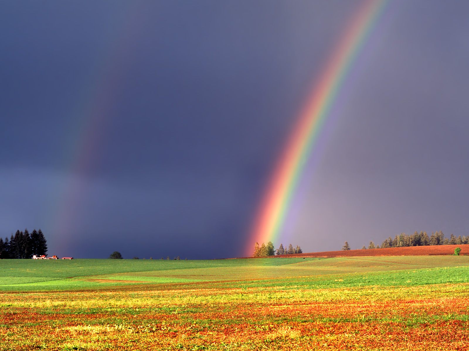 Look at Nature: Double Rainbow, Marion County, Oregon