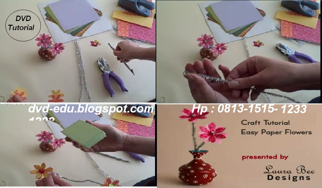 best nail design: Paper flower-Panduan membuat aneka bunga dari kertas