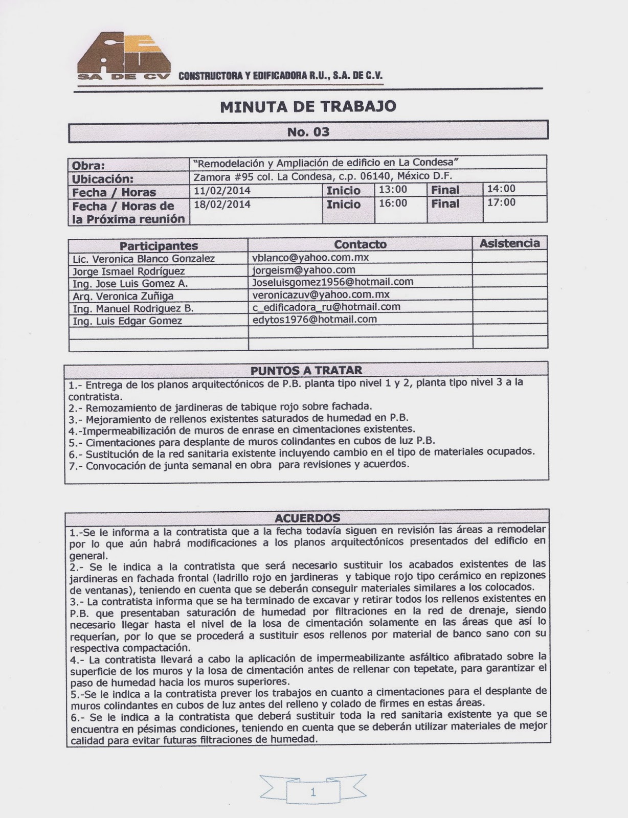 Blog para la obra la condesa: minuta de trabajo No. 03_11 febrero_La ...