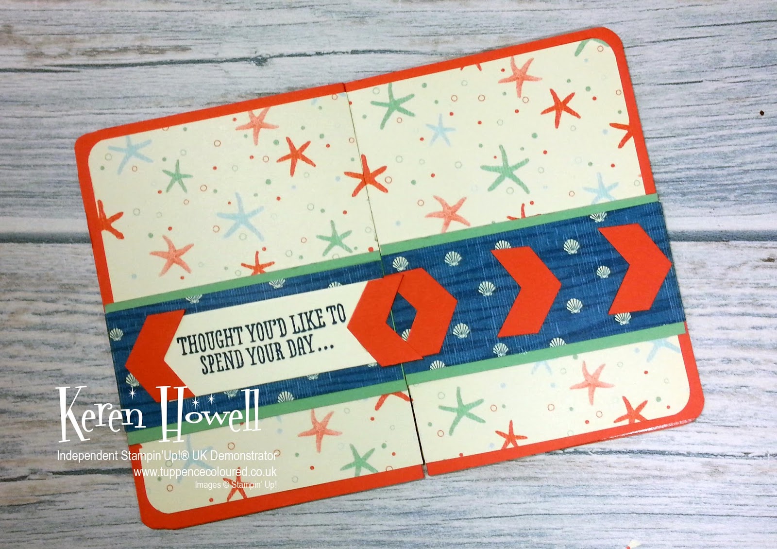 Tuppence Coloured: By the Shore- Double Slider Gift Card Holder