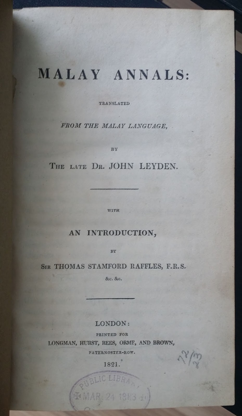 History Delocalized: Where Olivia Mariamne Raffles and John Caspar ...