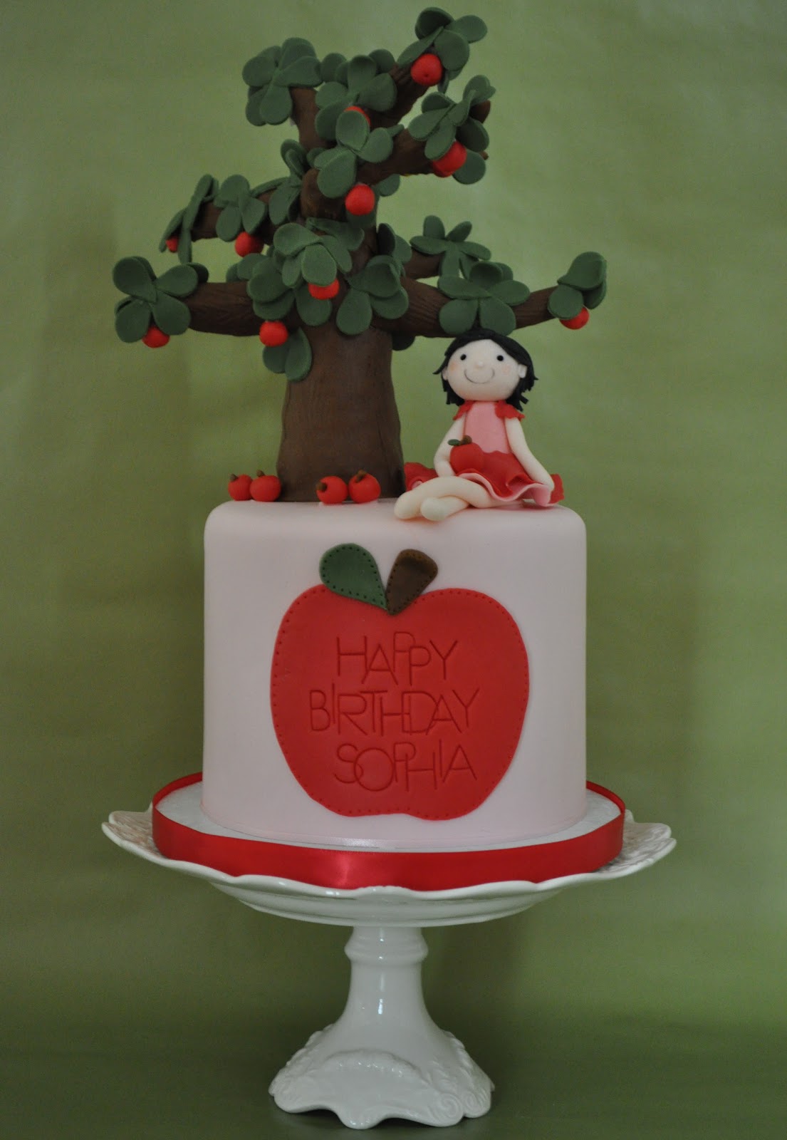 Apples and pink things | blue cupcake