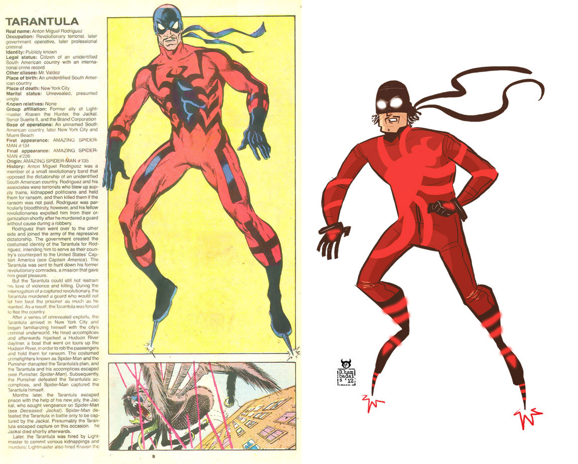 The Official Handbook to the Marvel Universe - REDUX Edition: TARANTULA ...