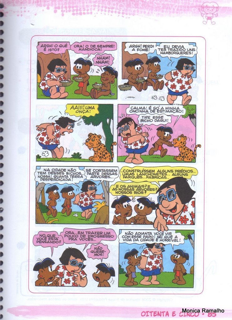 CANTINHO DA MAMI: Papá Capim em O ÍNDIO CIVILIZADO - TURMA DA MÔNICA