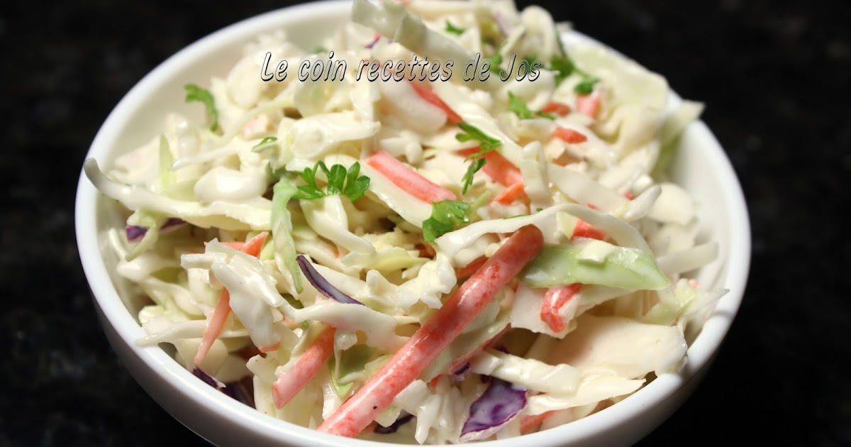 Le coin recettes de Jos: SALADE DE CHOU CRÉMEUSE