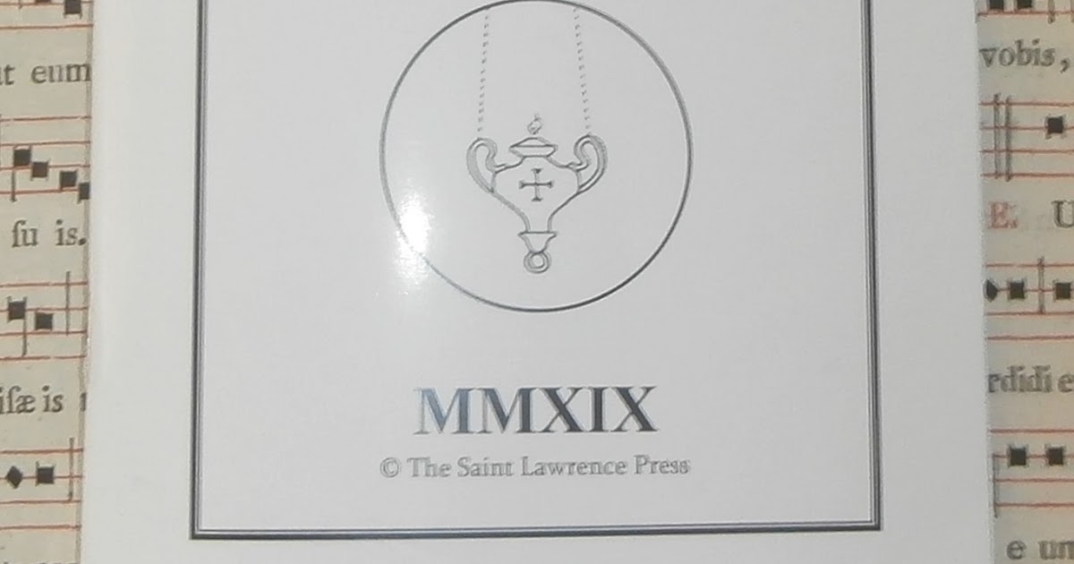 The Saint Lawrence Press Blog: Ordo 2019 - Now available!