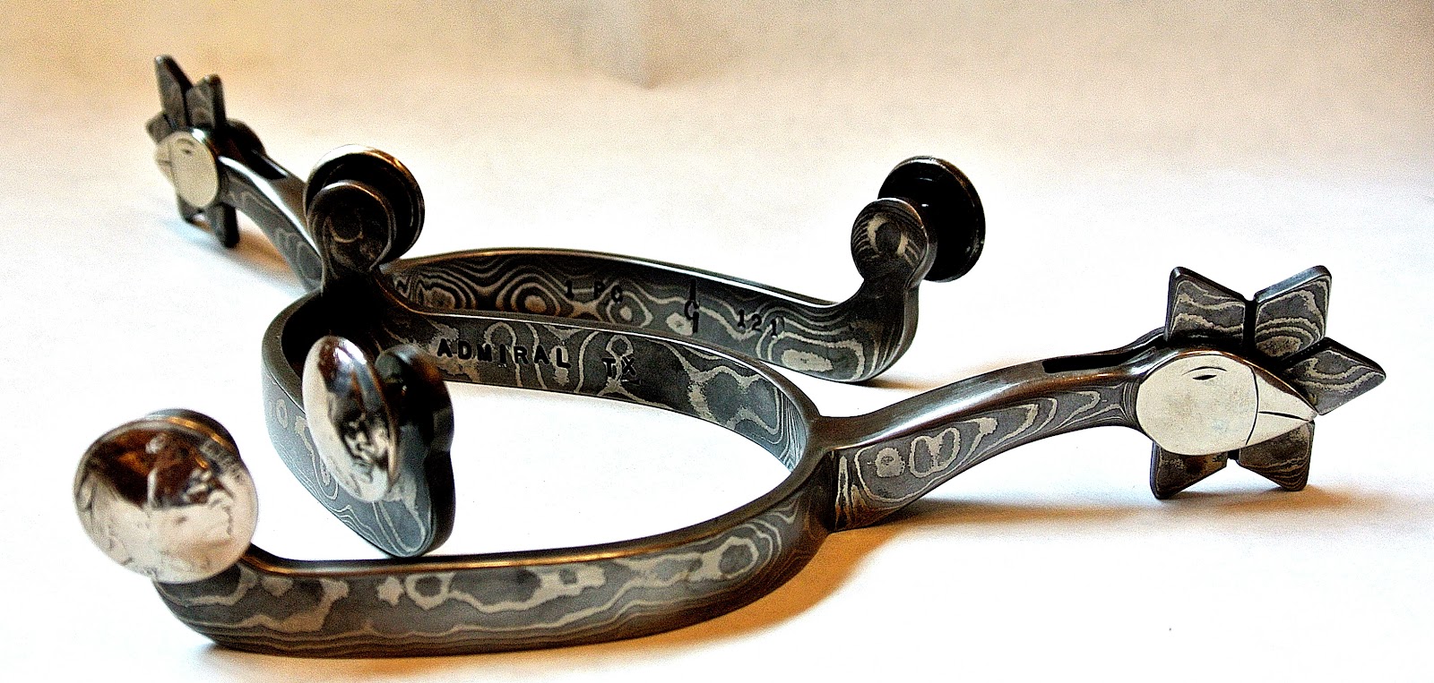 Chad's stuff: Goose neck damascus spurs