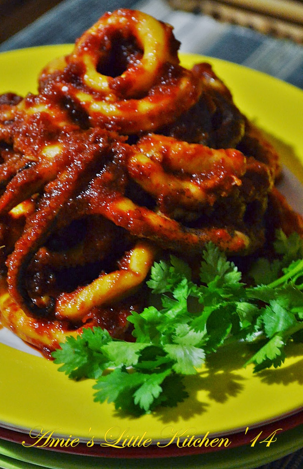 Resepi Sambal Sotong Sedap - Amie's Little Kitchen