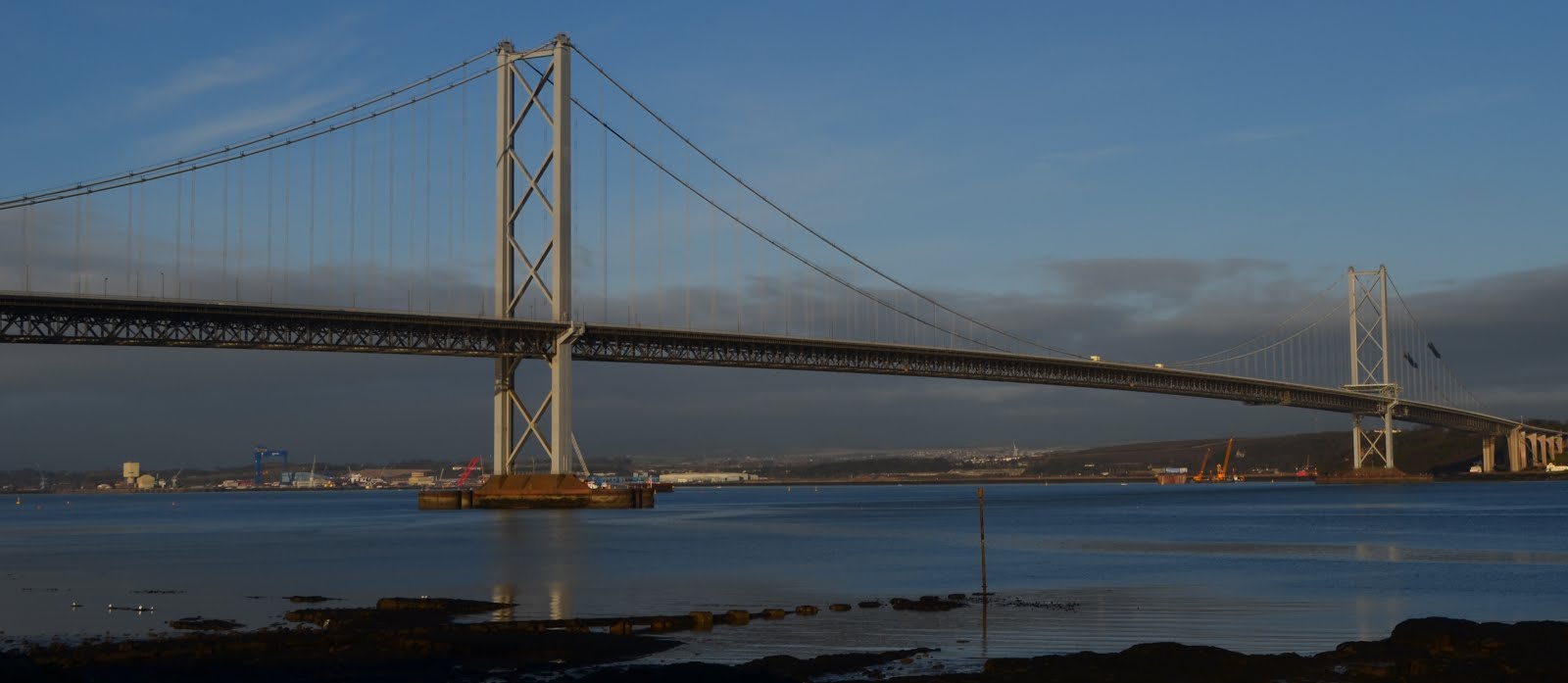 Tour Scotland: Tour Scotland Winter Photographs Forth Road Bridge Near ...