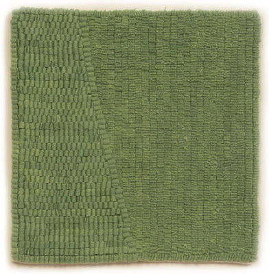 Studio and Garden: A New Textile: "Blue/Green Angles"