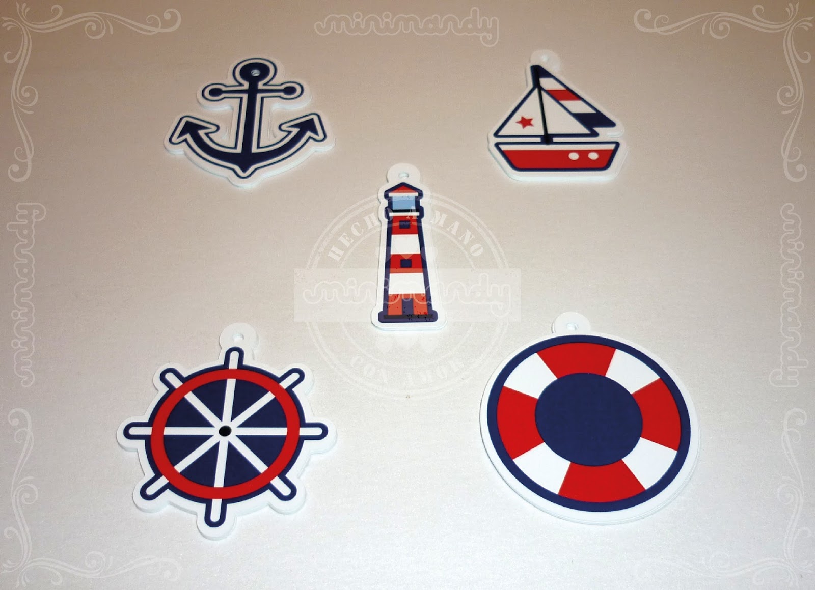 MinimandySign: Toppers. Náutico