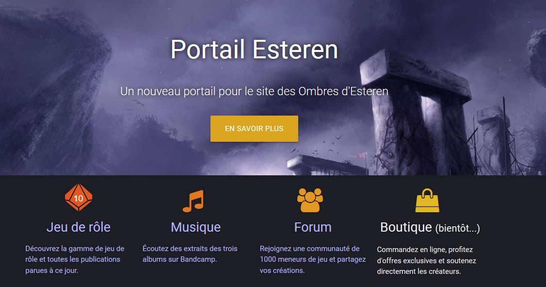 Un nouveau portail pour Esteren | Les Ombres d'Esteren - Blog officiel