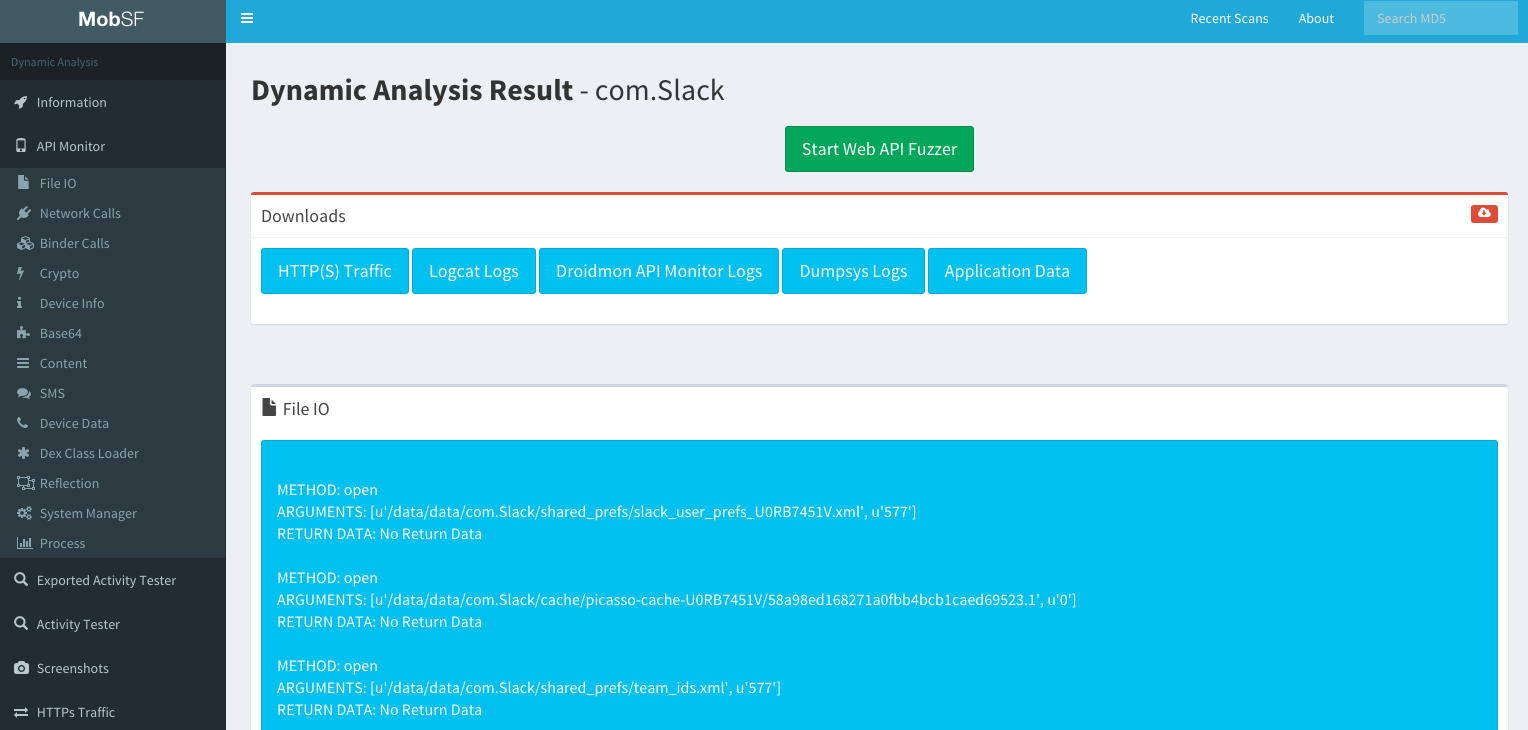 Mobsf Mobile Security Framework V1 0 Mobile Android Ios Automated Pen Testing Framework