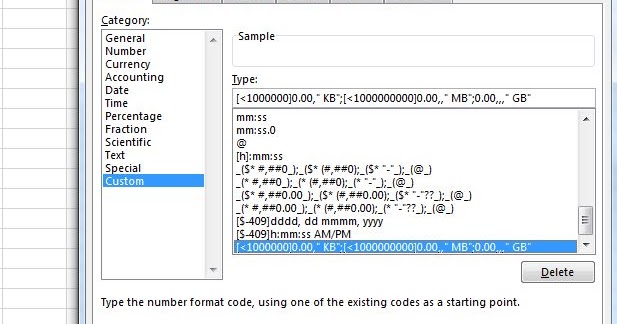 paraDisE beyond the eArTH: Simple GB Convertion in Excel