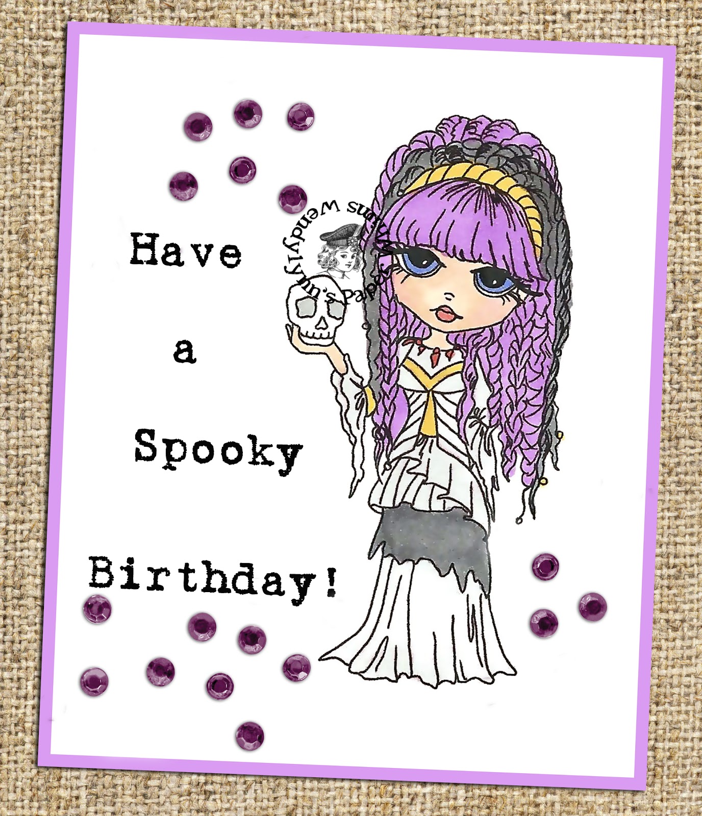 Wendylynn's Paper Whims: Spooky Birthday Card