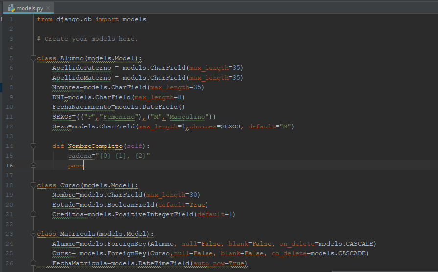 Proyecto Universidad Django