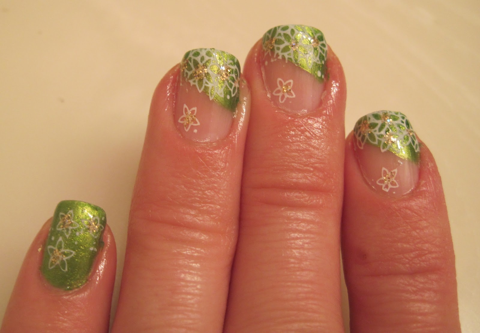 Getting Hooked: Spring Green Manicure