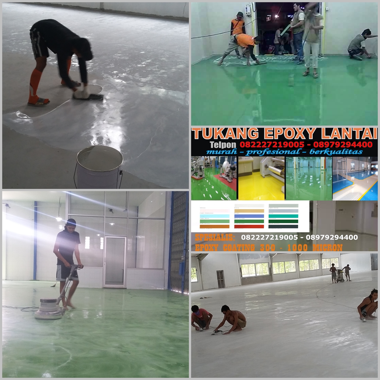 Jasa epoxy lantai floor coating epoxy self leveling tebal 300-500-800 ...