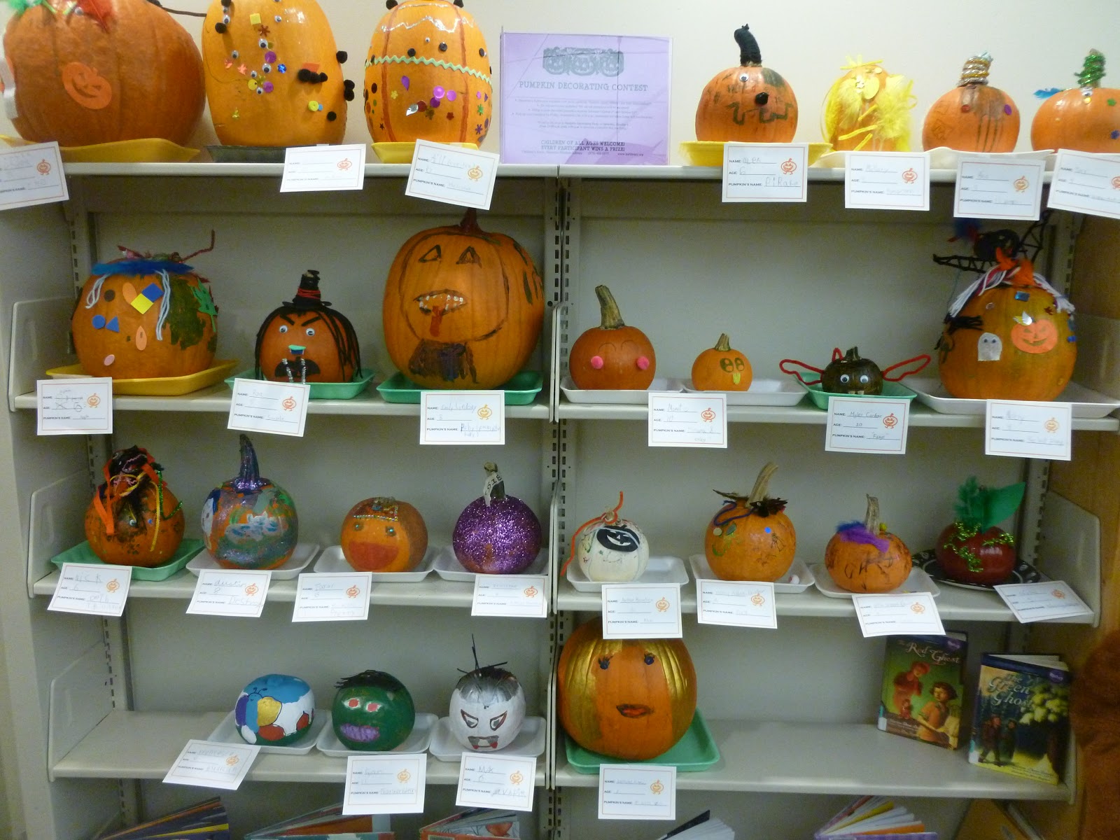 Hamilton-Wenham Public Library Children's Room: Pumpkin Decorating ...