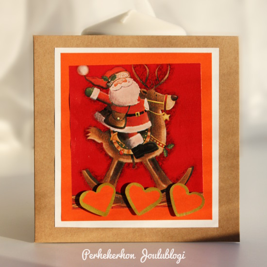 Perhekerhon Joulublogi: 10. Itse tehdyt joulukortit helposti ja nopeasti