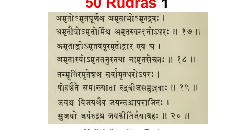 Mindspace: Matrika: 50 Rudras