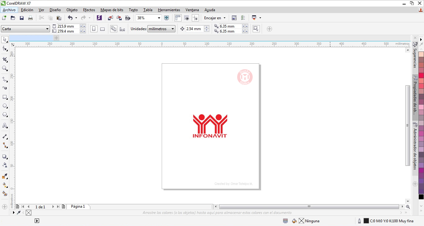 Sitio Oficial de OmarTMasteR: Logotipo Infonavit - CorelDRAW X7