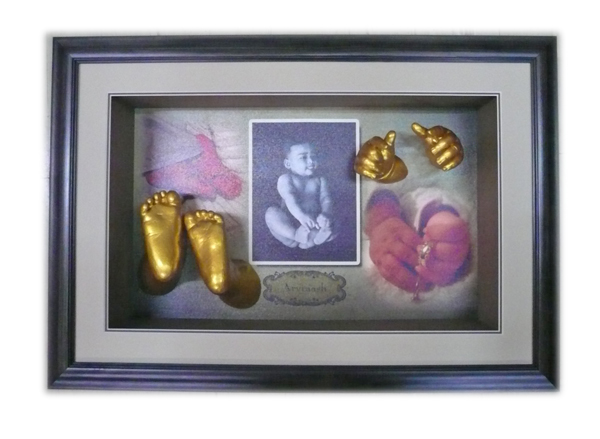 ArtBug Buzzing ...: Baby Hand and Feet Mold Shadow Box