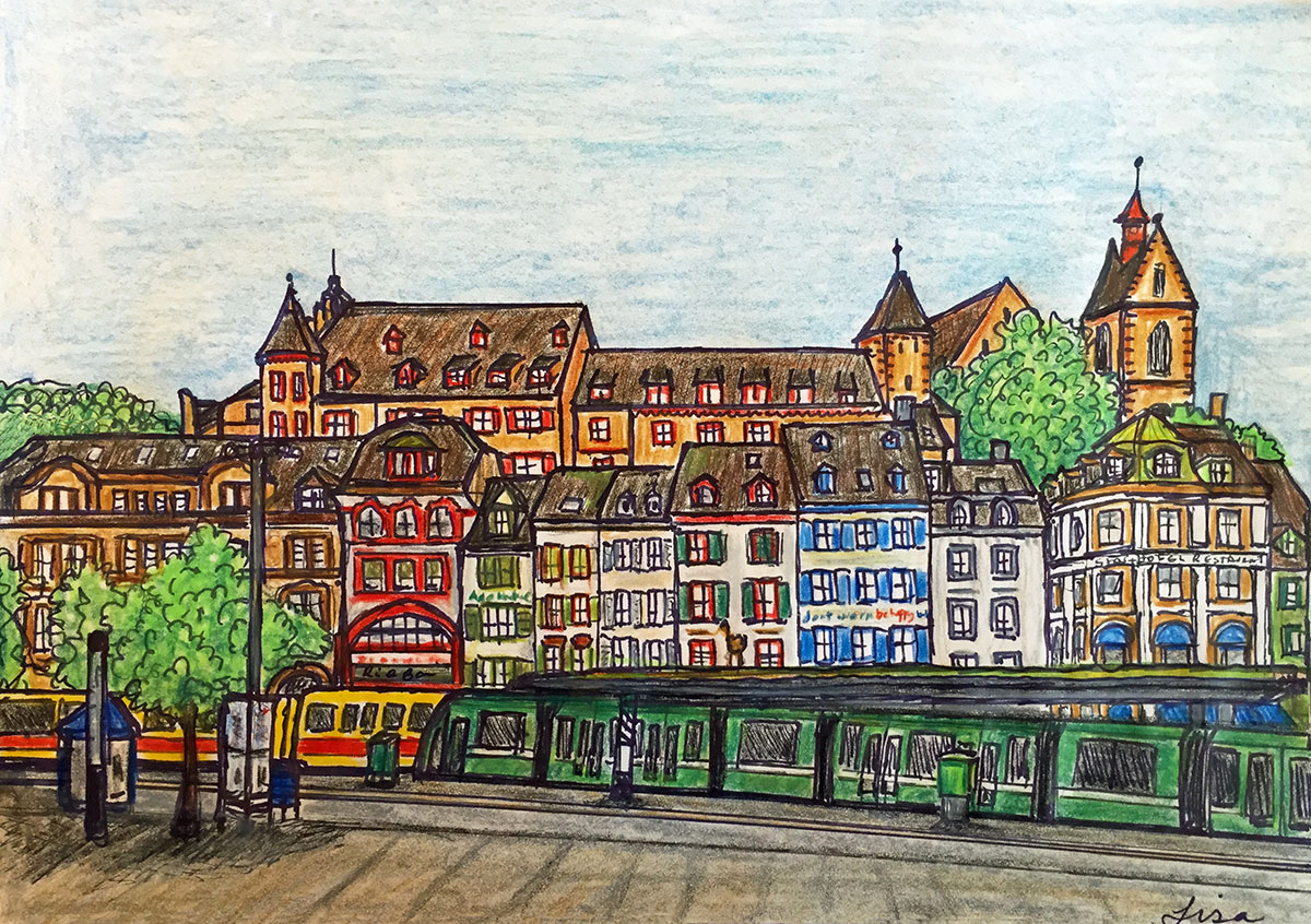 Lisa Lorenz Studio Blog: New Painting Idea - Bafusserplatz, Basel ...