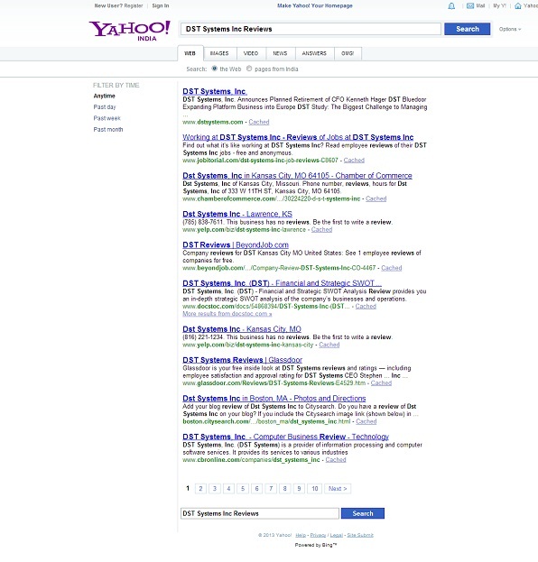 Company Review: DST Systems Inc Reviews