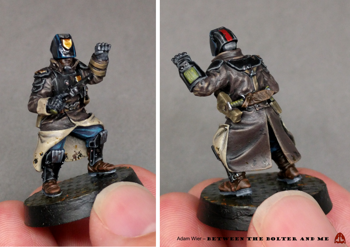 Between the Bolter and Me: Curse of the Alabaster: First Arbite painted