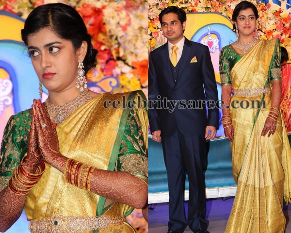 Producer Krishnam Raju Daughter Wedding - Saree Blouse Patterns