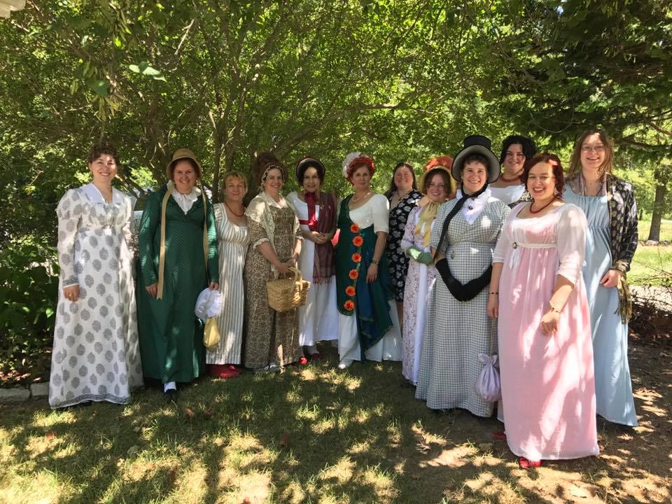 1810s or Regency Block Printed Dress