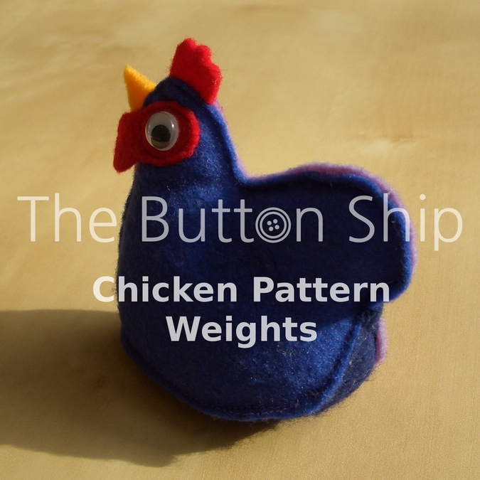 The Button Ship: Chicken pattern weights