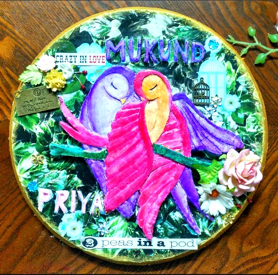 Nakshathra Designz: Decoupage on POP Carving- DT post by Blessy Priya