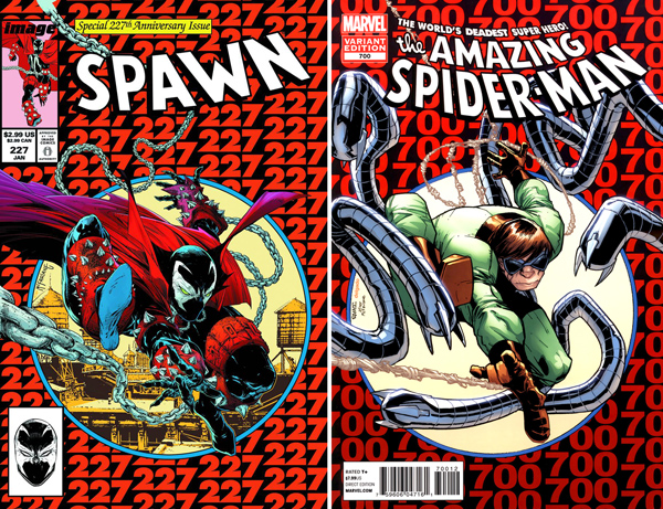 I love comic covers: The Amazing Spider-Man #300 Homages