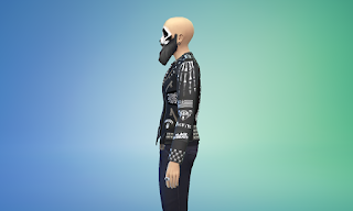 Head Bang Medusa: The Sims 4 Metalhead Battle Jacket ( JACKET )