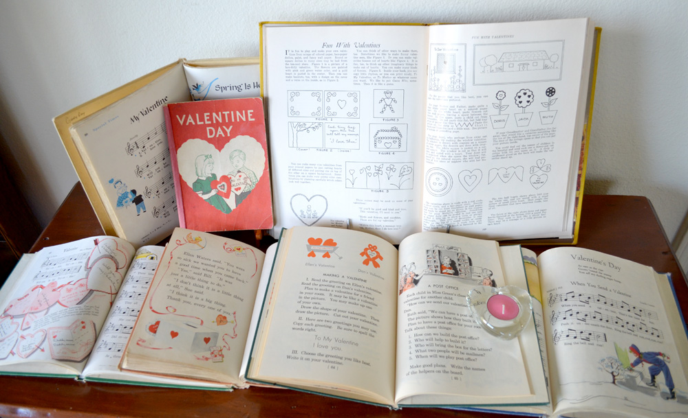 The Copycat Collector: COLLECTION #162: Valentines and Vintage School Books