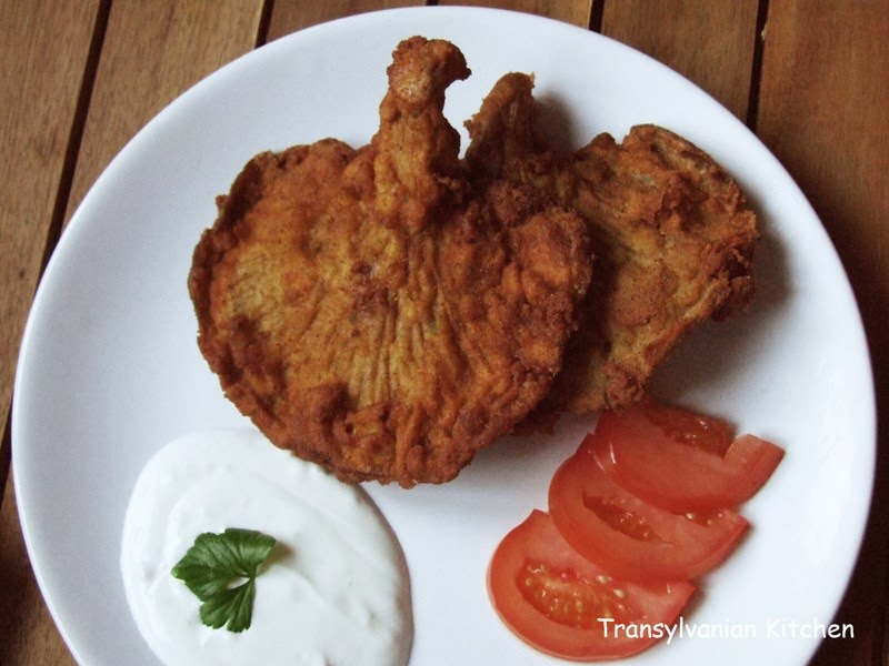 Transylvanian Kitchen: Ciuperci Pleurotus pane