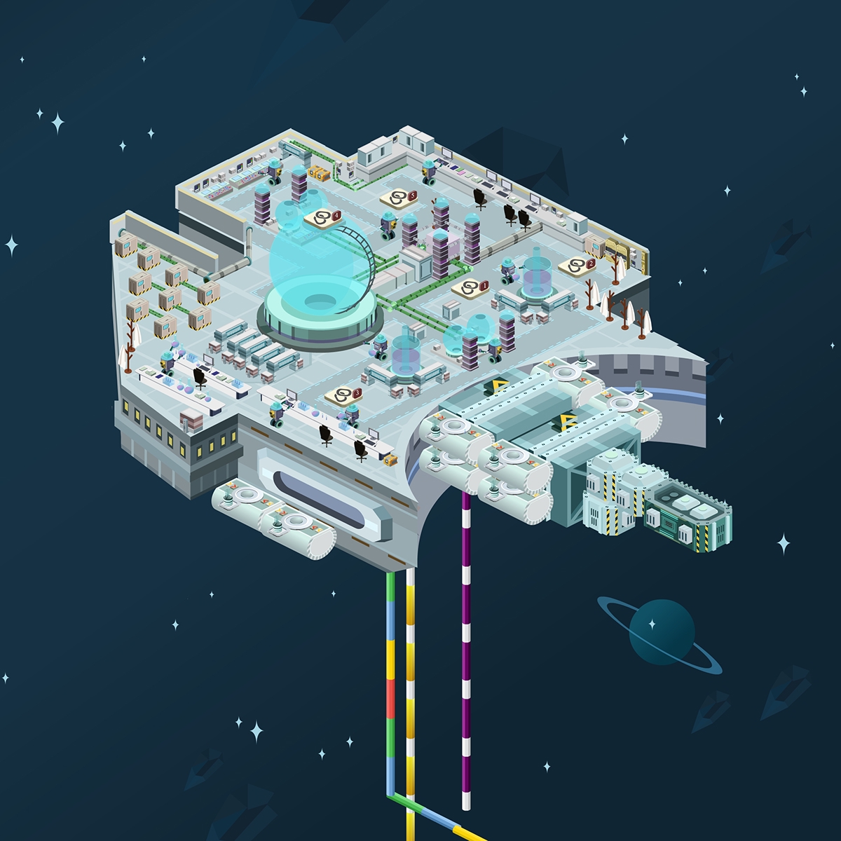 art and fart: Game Art - Web Space Station