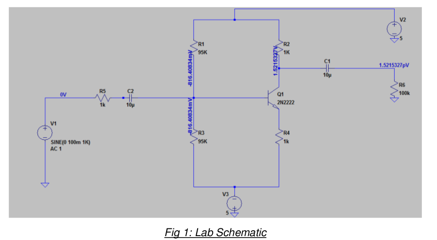 Common Emitter Amplifier Breadboard