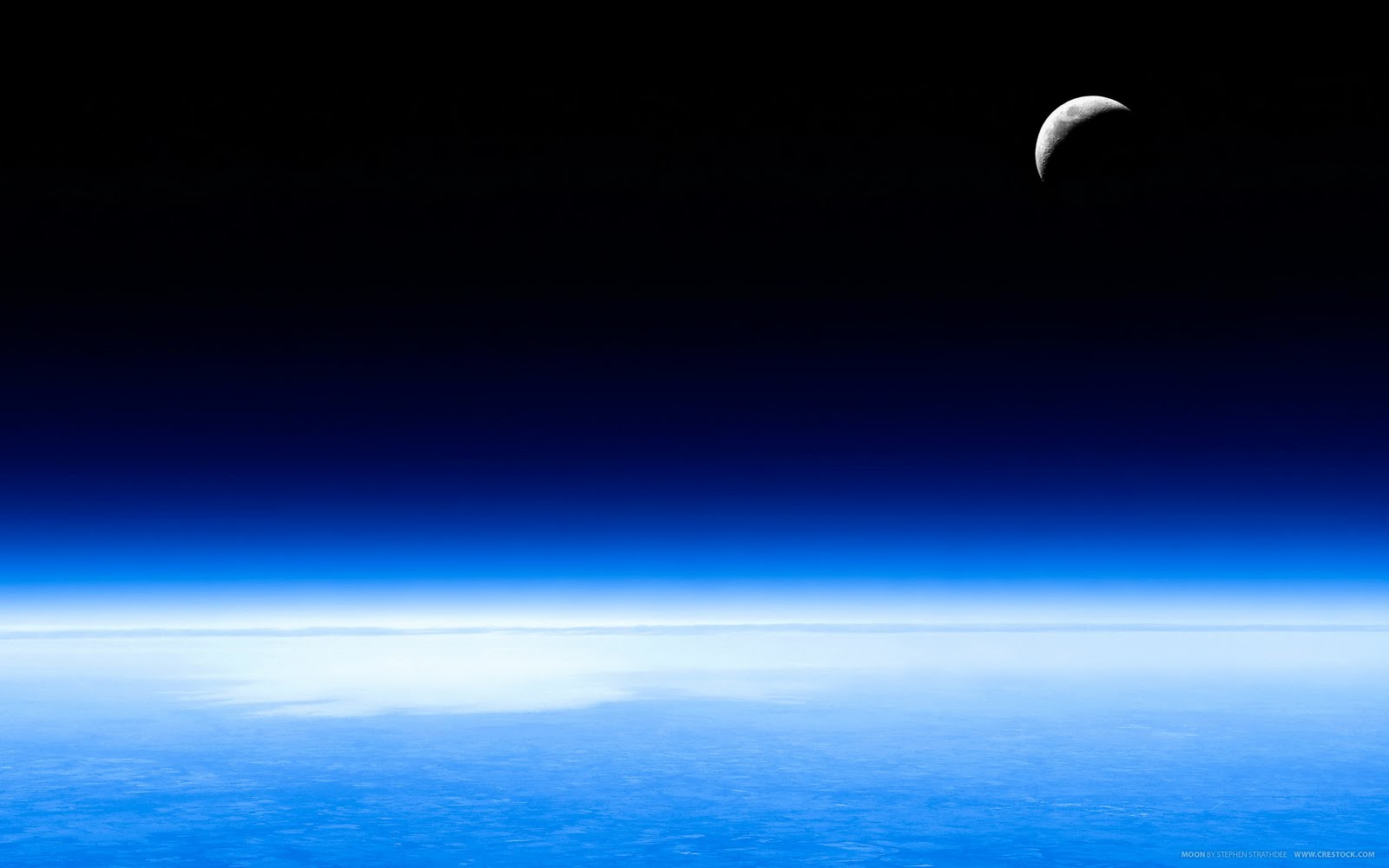 Imagem de Fundo - Lua e Terra vistas do espaço | Imagens de Fundo