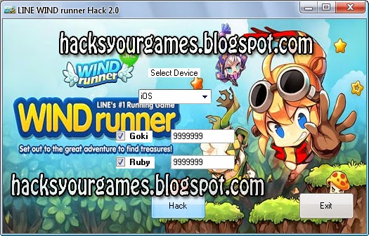 Hacks Your Games - Android and iOS game Hacks. : Line Wind Runner Hack ...