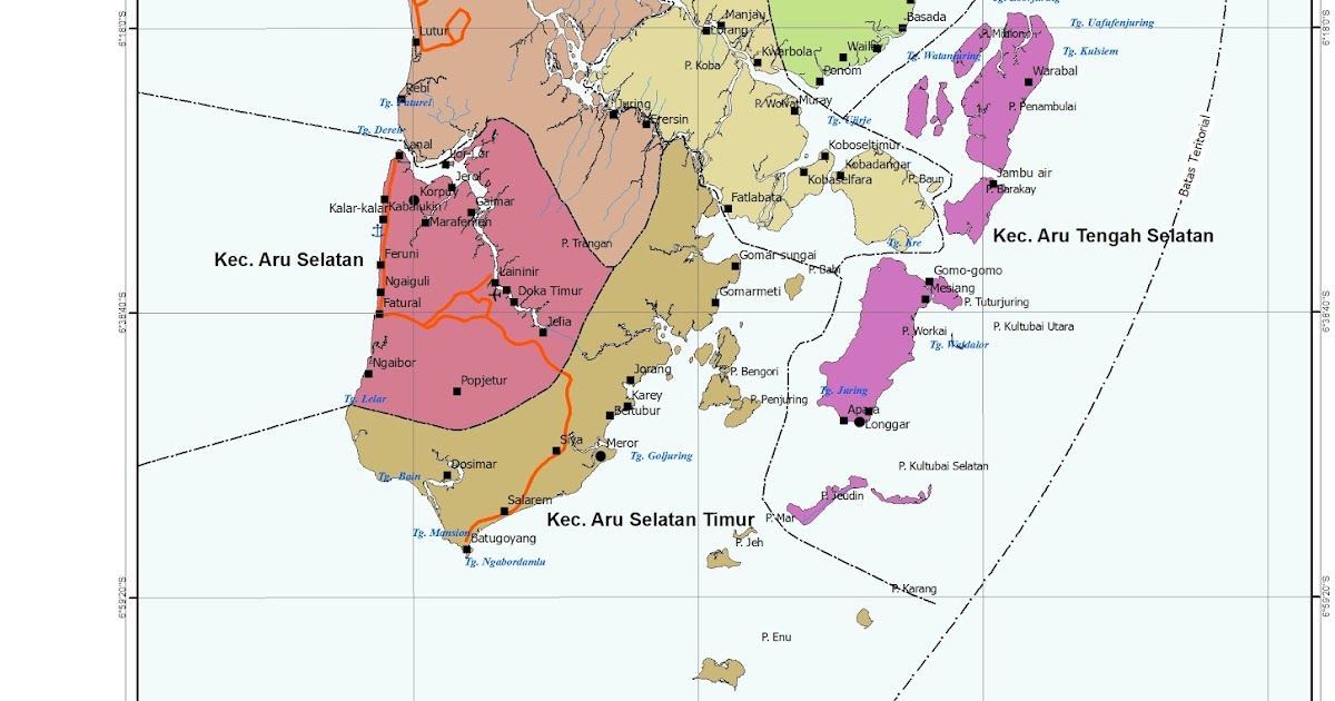 Berbagi Cerita: Peta Kabupaten Kepulauan Aru
