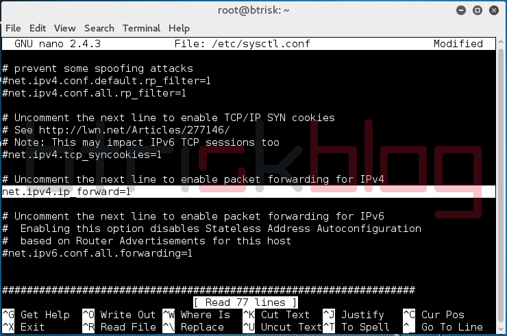 Kali Linux - Bölüm 10: Linux'u Router Haline Getirme ~ BTRiskBlog ...