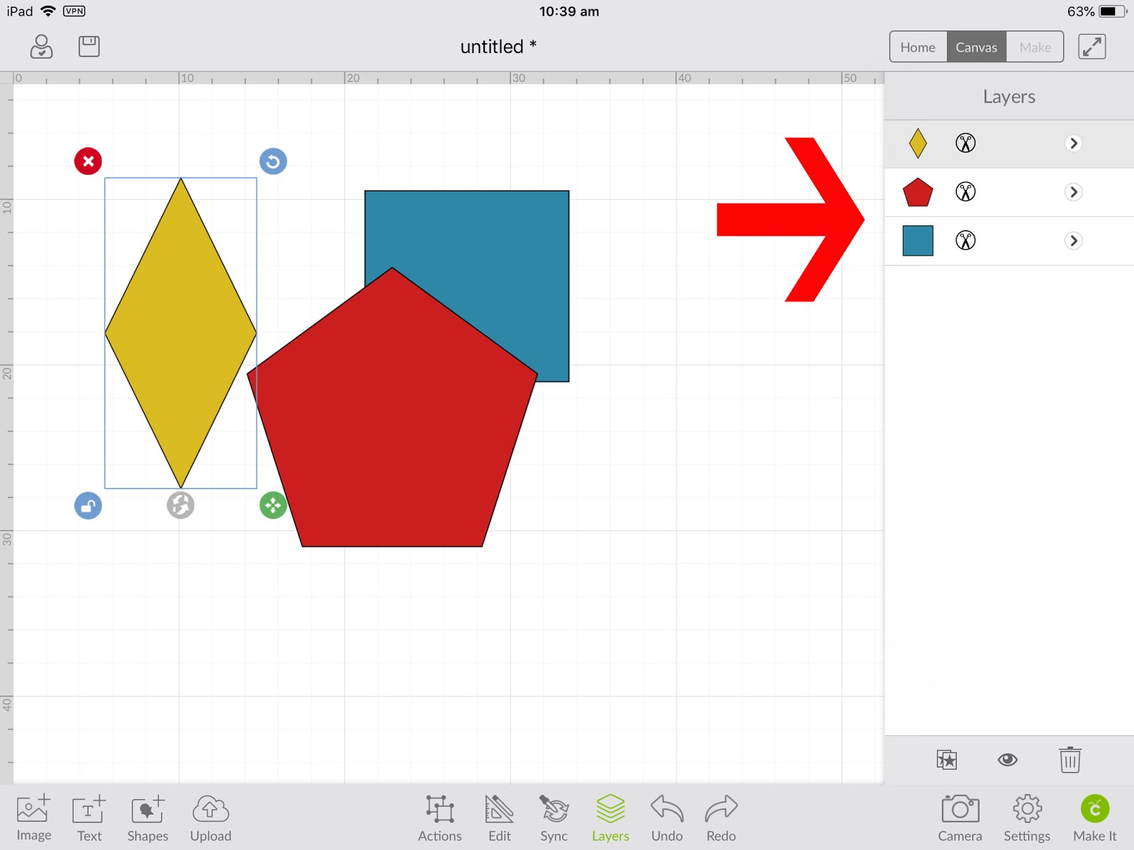 Layers Toolbar in Cricut Design Space Mobile App | Design Bundles