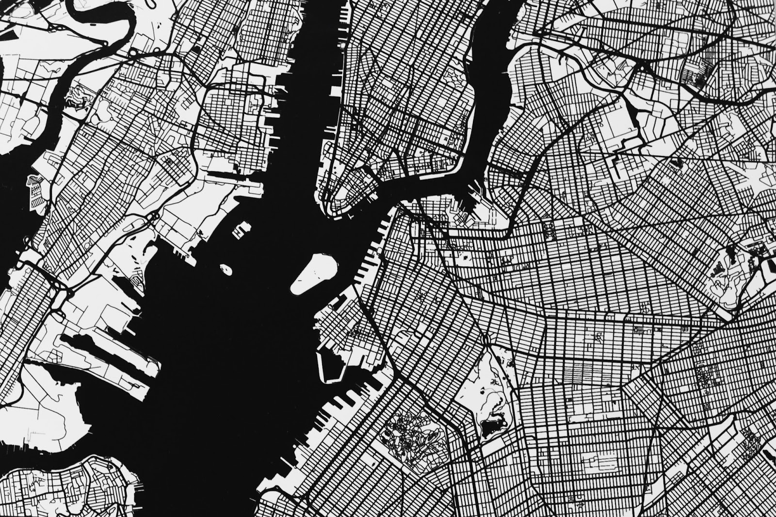 modern. map. art. // new. york. city. - bitte.und.danke.