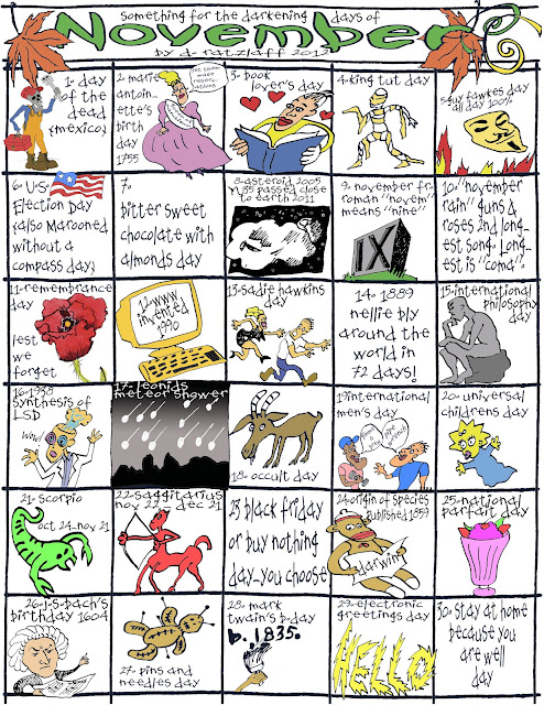 Dorrie's Comics and Cartoons: Days Of November