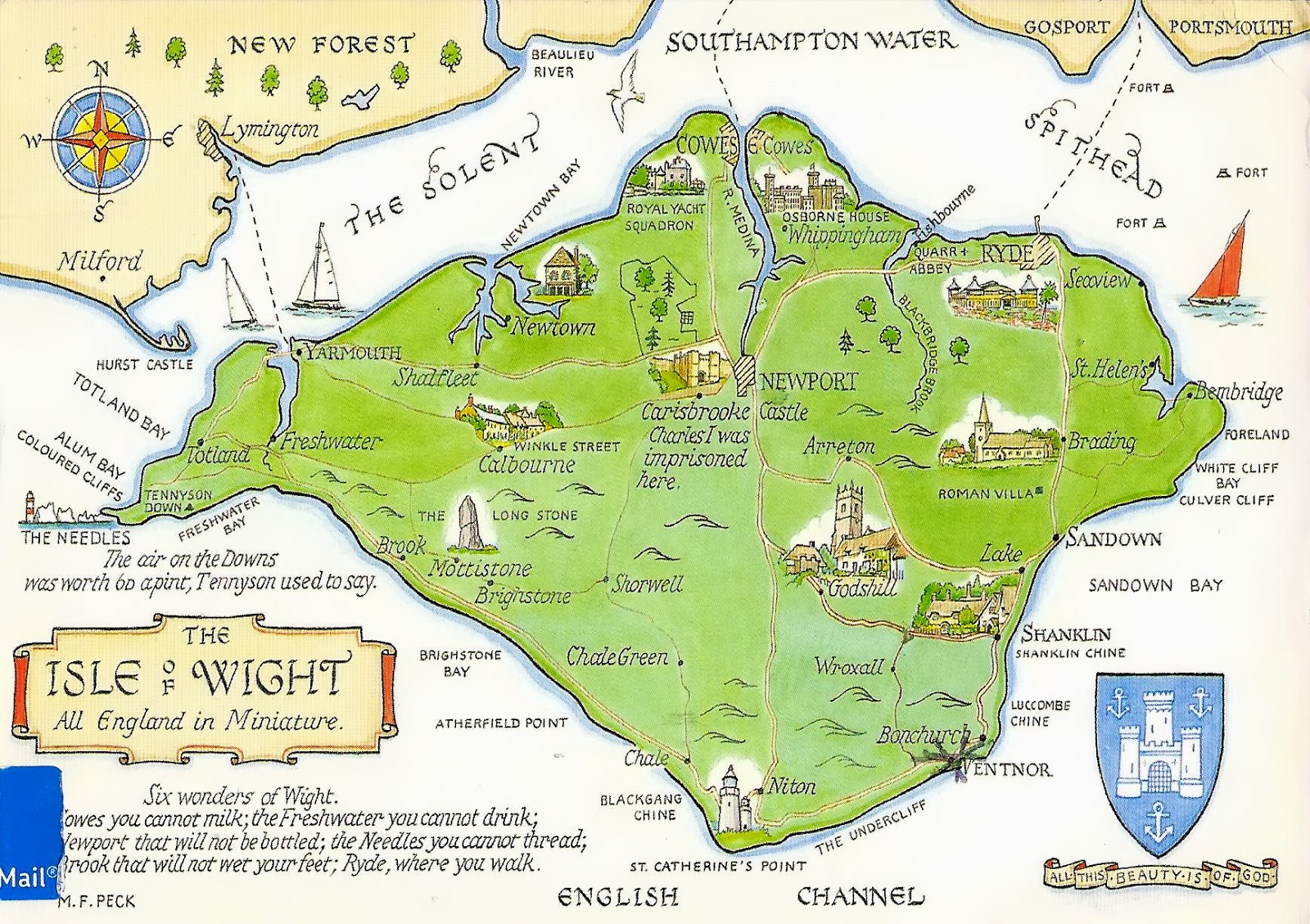 A Journey of Postcards: Isle of Wight