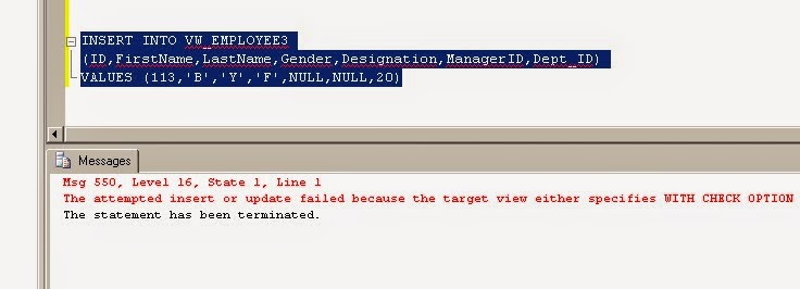 SQL Server: WITH CHECK OPTION